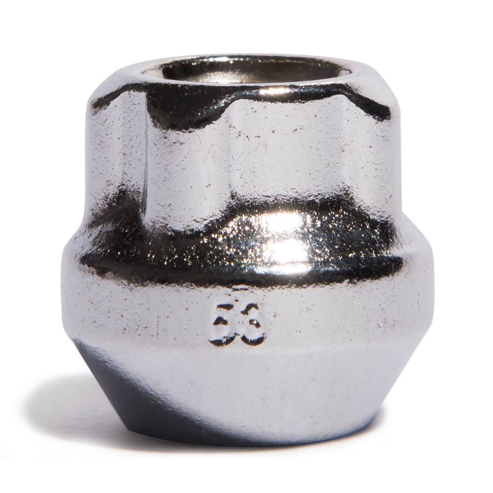 LOCK NUT OPEN END HT501 12X1.5 CHROME | Masterwheel Engineering Supplies